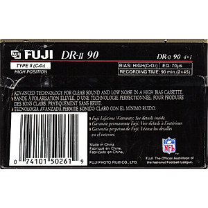 Fuji 5 Pack Recordable Audio Tapes (DRII904PLUS1)