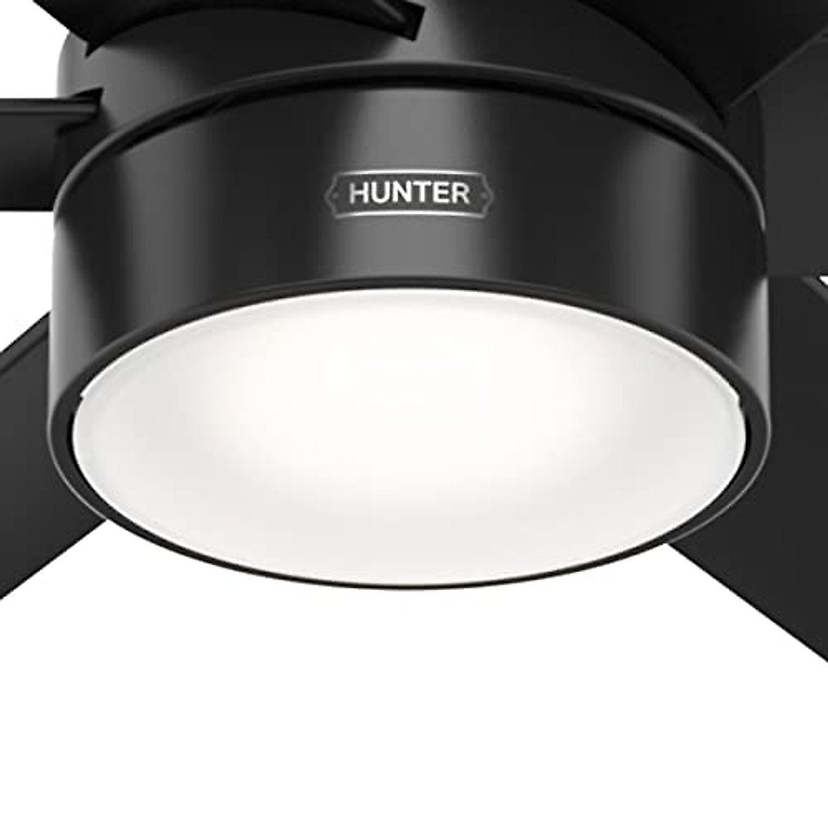 Hunter Fan Company 59628 Solaria Ceiling Fan, 72", Matte Black