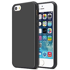 MUNDULEA iPhone 5s/5/SE 2016 Shockproof TPU Protective Case - Black