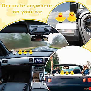 Wesiti 50 Pieces Duck Plug Rubber Duck Mount Black Plastic Holder for Fixed Display Car Dashboard Bath Accessories, Rubber Duckies Not Included