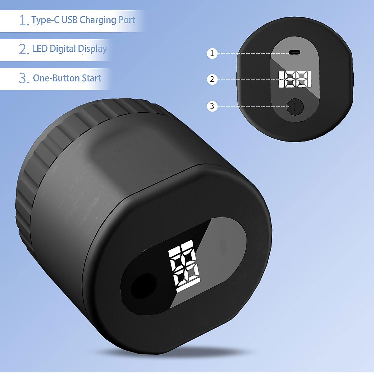 Electric Mason Jar Vacuum Sealer Kit for Regular & Wide Mouth Mason Jars Lids Canning Supplies Mason Jar Sealer with Can Opener Automatic Dry Canning Vacuum Sealer Machine for Food Saver Storage Black