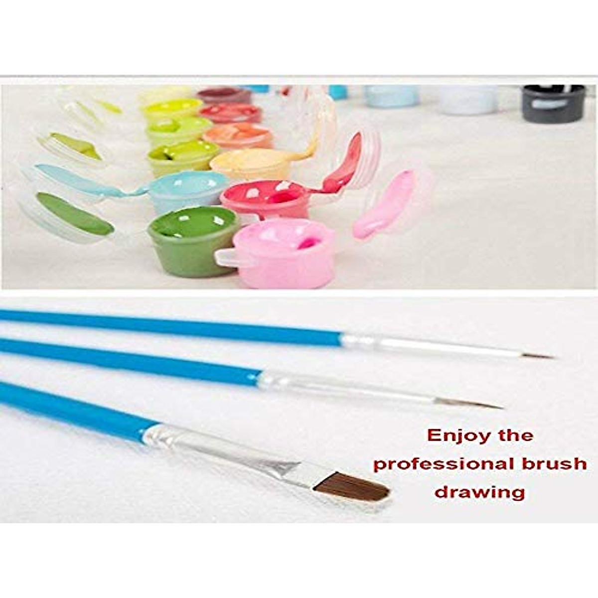 YXQSED [Framless] DIY Oil Painting Paint by Number Kit for Adult Kids-Linen Material-Like Birds in The Branches 16x20 Inch