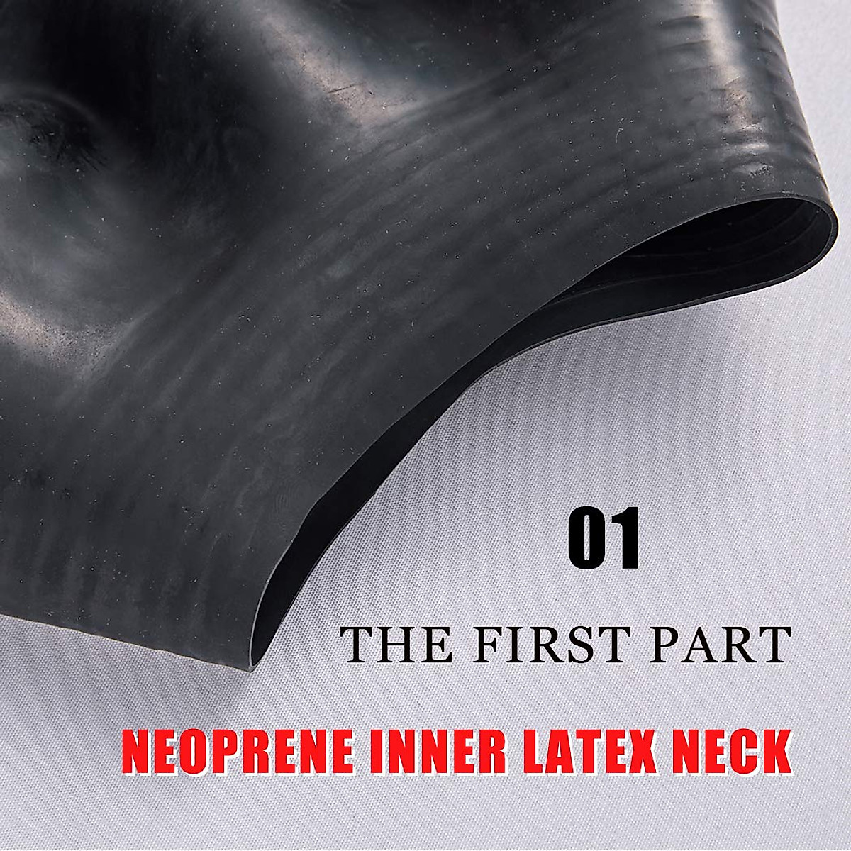 Mens Kayak Surf Drysuit Comfort Canoe Durability Waterproof SuitProtects Against Ingress of Water Mud Perfect Dry Suit for Fit ATV & UTV Riders (Red, L)