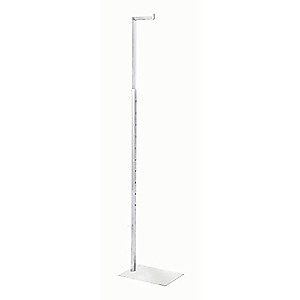 Clothing Display Stand 49-78" (H) White