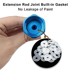 Airless Paint Sprayer Spray Gun Tip Extension Pole Rod 3 Pack Airless Sprayer Gun Spray Painting Wand 8inch 11.8inch 20inch