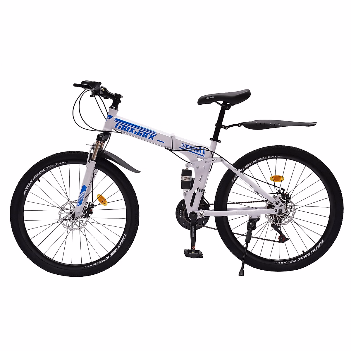 OCASAMI 26 Inch Folding Mountai Bike | Foldable Bike for Adults | 21 Speed Folding Bicycle with High-Carbon Steel | Dual Disc Brake | Adult Folding Bikes Folding MTB for Adults/Men/Women