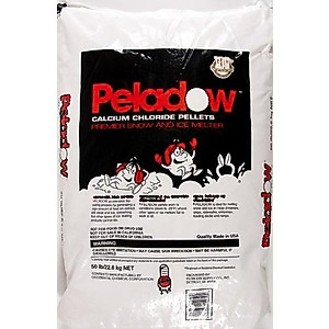 Peladow Calcium Chloride Pellets Snow and Ice Melter, 50 lb.