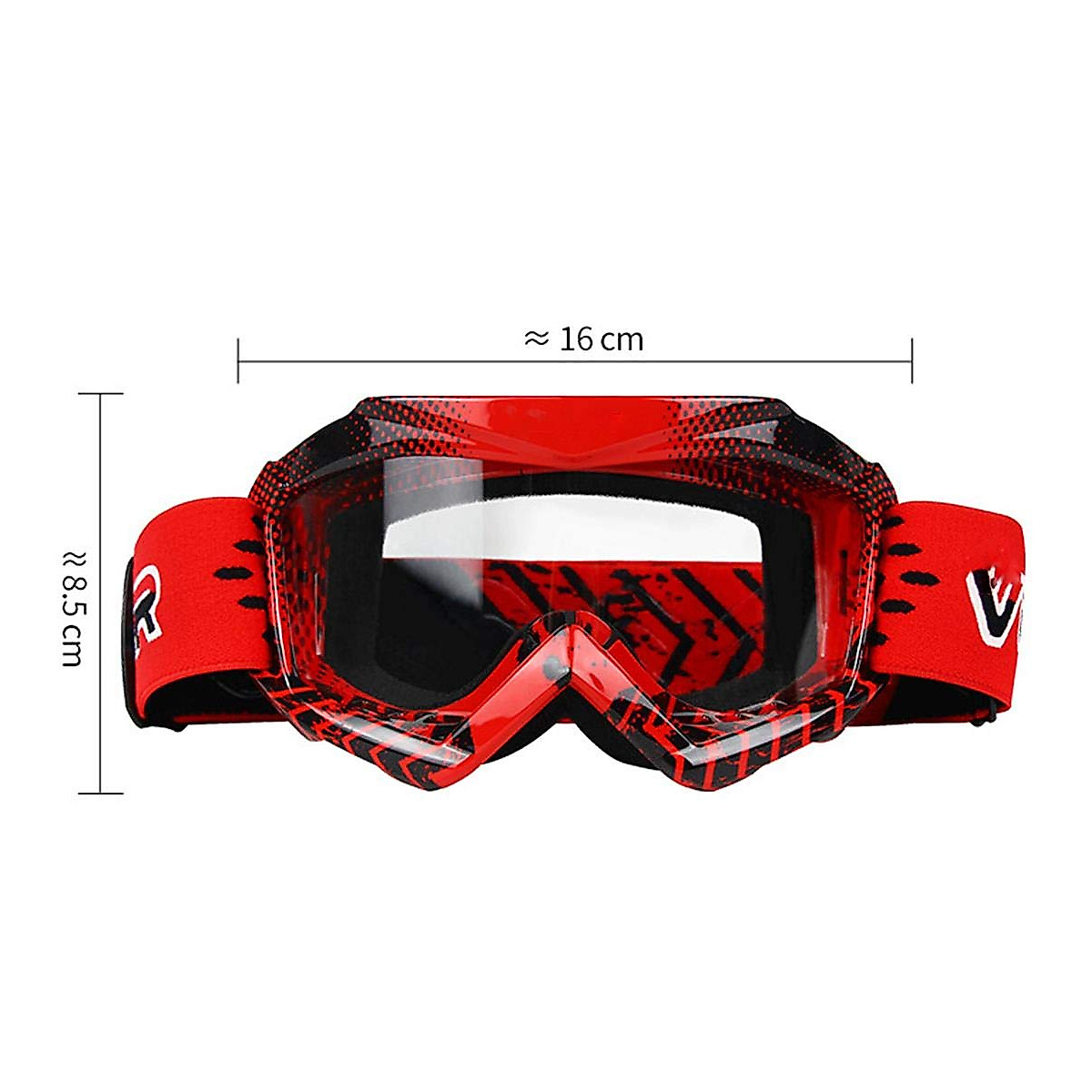 June Sports Motorbike Goggle Glasses Kids Teens Youth MotorCycle Goggles Cycling Clear Vision UV Protection Dust Wind Proof Motocross Dirtbike Racing Dirt Bike Goggle Children Green KG4