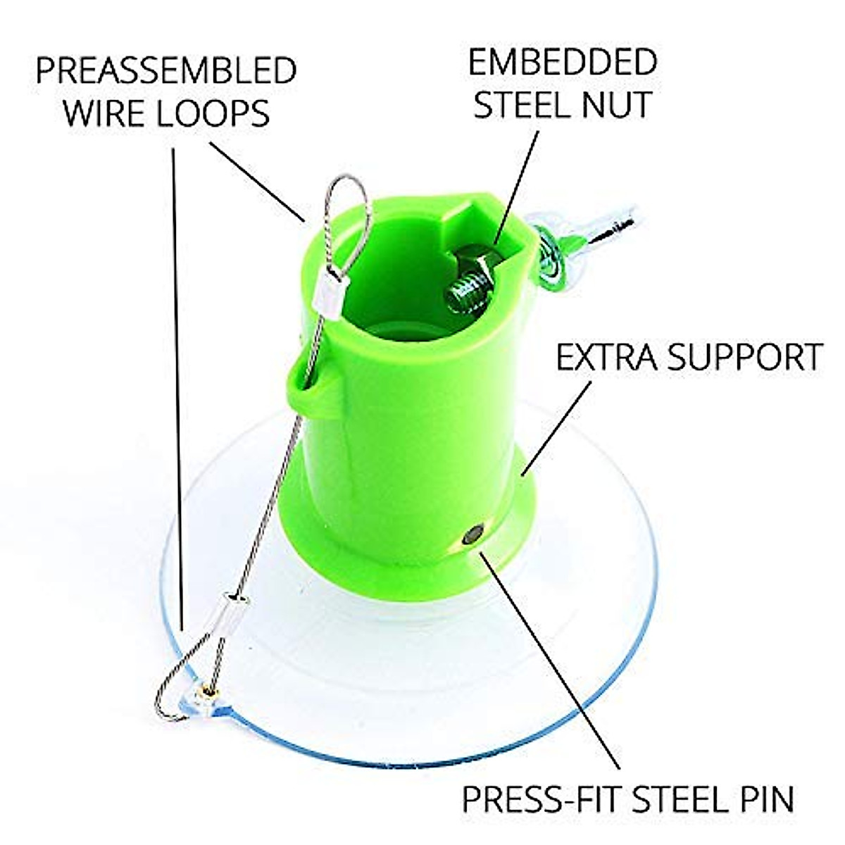 STAUBER Best Bulb Changer with PowerLatch Extension Pole (Large Suction, 4 Feet)