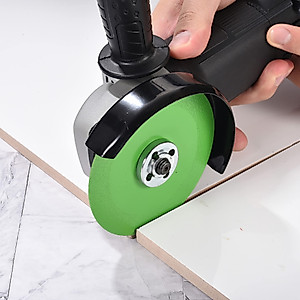 Mornajina 5Packs 4Inch Glass Cutting Disc, Glass Ceramic Diamond Cutting Blade Disc for Angle Grinder, Grinding of Glass, Jade, Crystal, Wine Bottles, Tile (Green)