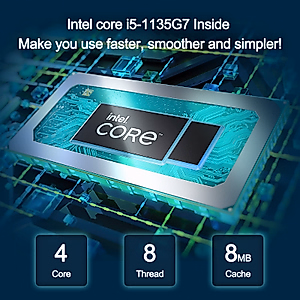 Intel NUC, Intel NUC 11 Panther Canyon NUC11PAHi5 Mini PC with Intel Core i5-1135G7 (16GB RAM+512GB NVMe SSD) Up to 4.2GHz Turbo,4core,28W, Intel Iris Xe Graphics,WiFi6,Thunderbolt 3-Win11 Pro