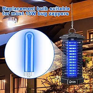 15W 4-Pin Base Universal Replacement Bulb for Bug Zapper (White)