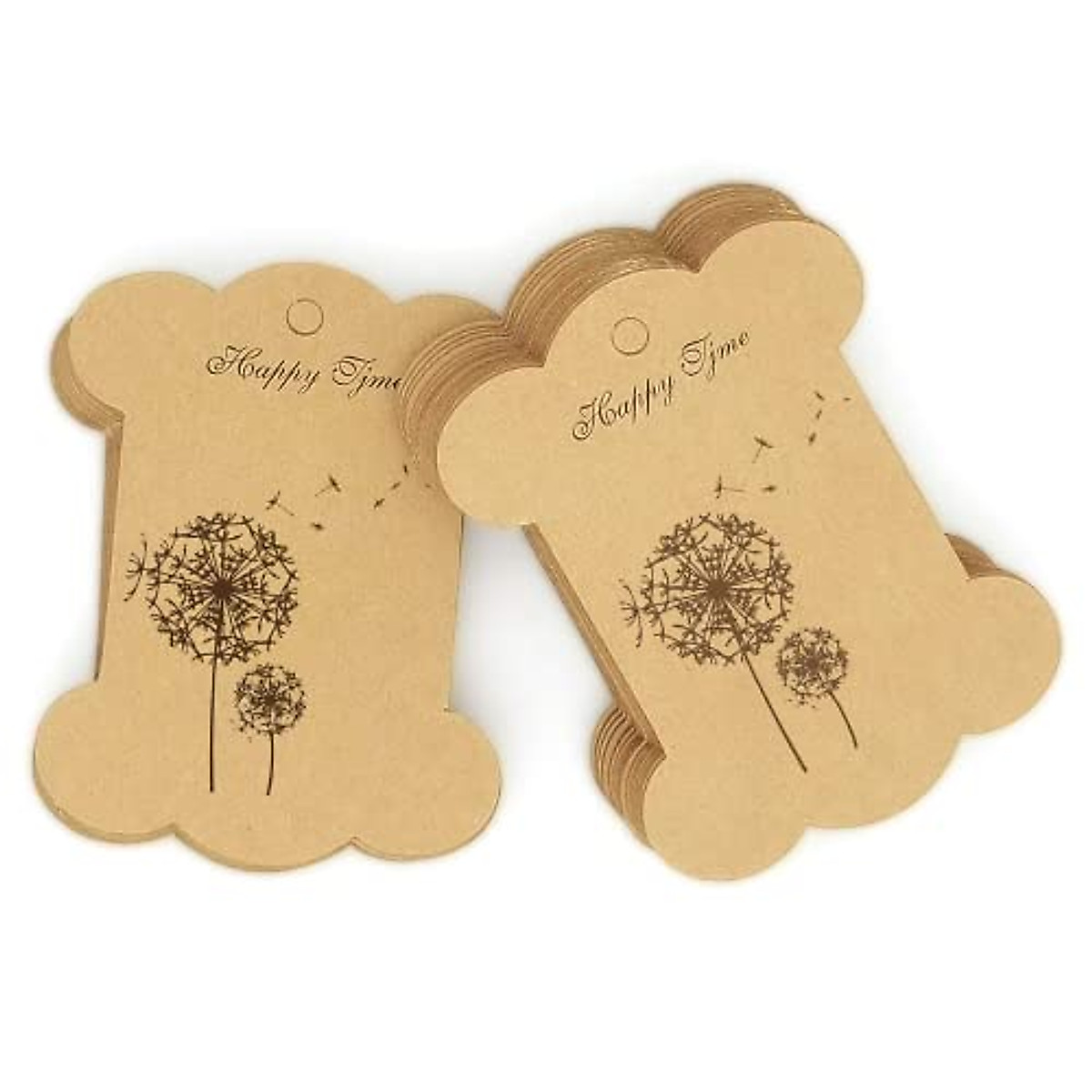 JSM 36 x Wrapping Cards Yarn Cards for Ribbons, Craft DIY Sewing Storage(Natural Brown Paper, 4 x 3 inch)