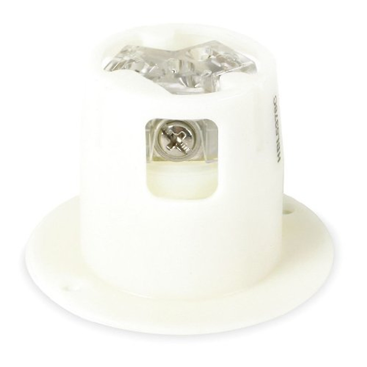 KELLEMS HBL5378C Single Pack, 20 AMP, Industrial/Commercial, White, Male Inlet, Plug, 2-Pole, 3 Wire GROUNDING, FLANGED, 125 VAC, 5-20P, Straight Blade