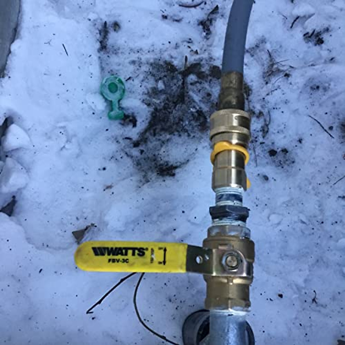 MENSI 1/2" QDD LP Natural Propane Gas Quick Connect Disconnect Connector and Male Insert Plug Solid Brass Male NPT Quick-Release Fitting Connector