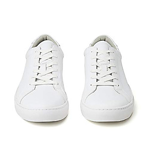 Voet Men's Milo Vegan Leather Classic Casual Fashion Sneaker, White, 10