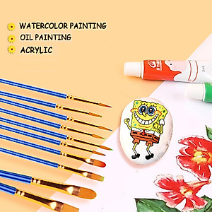 Paint Brushes Set 20pcs, Art Brushes, Paint Brushes, Paint Brush, Paint Brushes for Kids, Watercolor Brushes, Acrylic Paint Brushes, Paint Brushes for Acrylic Painting, Drawing and Art Supplies