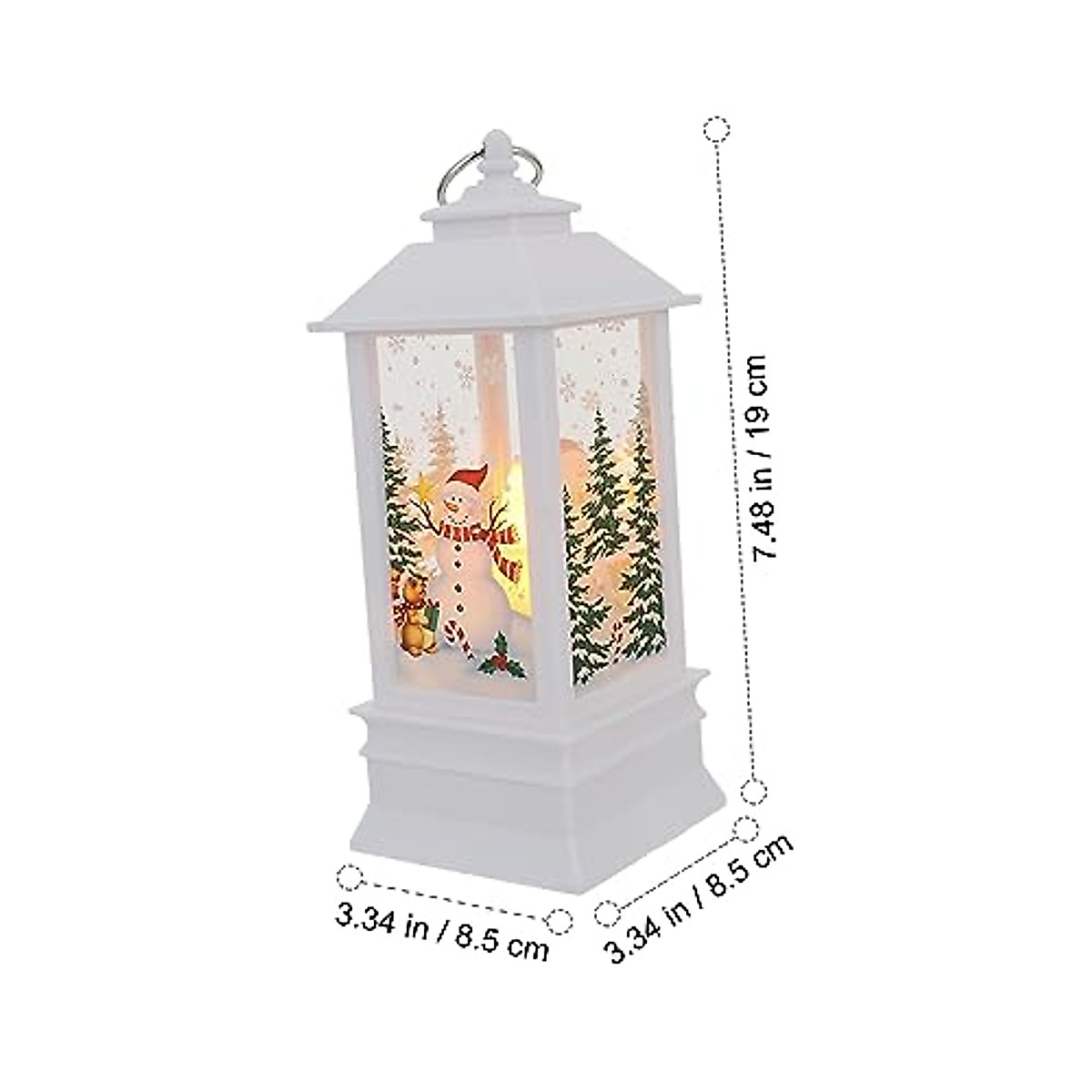 Didiseaon 1PC Music Decor Portable Christmas Decor Christmas Music Snow Globe Nativity Snow Globe Snowman Snowglobe lamp Decorations Christmas Lights LED Desk lamp