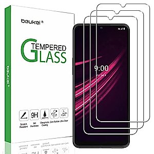 beukei (3 Pack) Screen Protector Tempered Glass Compatible for T-Mobile REVVL V+ 5G (T-Mobile REVVL V PLUS 5G), Touch Sensitive,(6.82 inch) Case Friendly, 9H Hardness