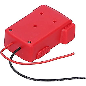 2 Packs Upgrade for Milwaukee Battery Adapter Power Source Mount for Milwaukee M18 18V Battery Adaptor Dock with Wires Battery Converter Connector DIY Power Wheel Adapter for Truck Robotics Toys