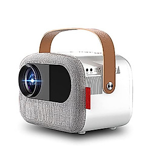 FZZDP LCD Projector 1080P 4500 Lumens Compatible No Screen TV Mini Dormitory Student Home Theater Wall Projection Bedroom