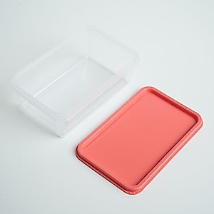 Unica Food Storage Container, with Airtight Lid, Stackable Rectangle Meal Prep Container, BPA-Free, Dishwasher, and Freezer Safe, Set of 3, 28 oz, 5.56x5.56x3.13 in