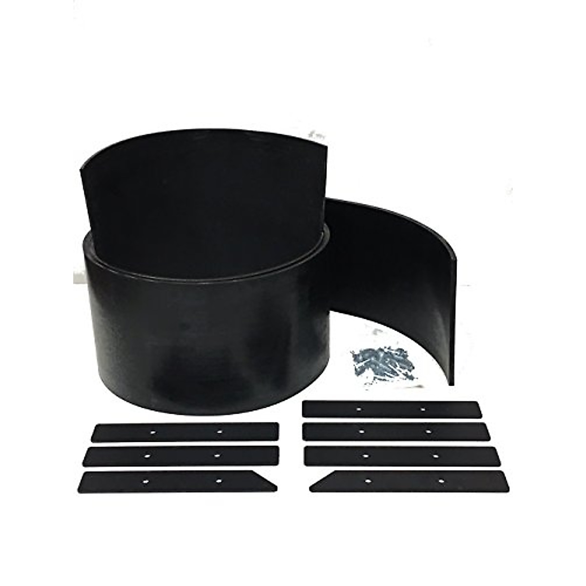 BOSS - Heavy Duty Universal Snow Plow Deflector KIT (Rubber, 7 pc.Steel & Hardware) Replaces Boss Part #: MSC01565