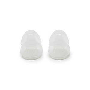 Etymotic Research Etymotic Dual Flange Eartips for use with Etymotic Earphones - 3 Pairs Medium (10mm Outer Width), Clear (ER201102)