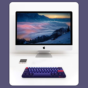 EPOMAKER ACR98 Mini 78-Key Wired Hotswap Mechanical Gaming Keyboard with Acrylic Case & RGB Backlight, Double-Shot PBT Keycaps, NKRO Programmable for Gamers/Mac/Win (Gateron Pink Switch)