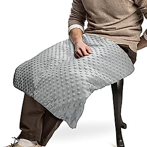 NEWMEIL Weighted Lap Pad by Filling Water, Weighted Water Pad, Weighted Heavy Blanket Removable Cover and Different Weight for Adults and Kids 21IN * 22IN