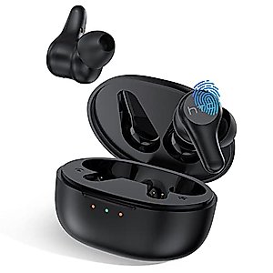 HTC True Wireless Earbuds Plus - ANC, Active Noise Cancellation IPX5 Water Resistant Bluetooth 5.0 with ENC, Stereo in-Ear Touch Control Earbuds