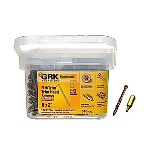 GRK Fasteners 116728 FIN/Trim #8 x 2" Screws 510CT