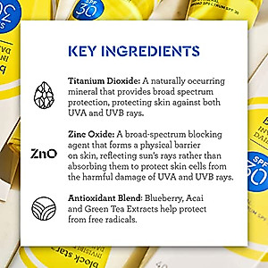 Bliss Block Star Tinted Face Sunscreen SPF 30-1.4 fl oz. - 100% Mineral Broad Spectrum Sunscreen With Zinc Oxide & Titanium Dioxide - Non Greasy Invisible finish