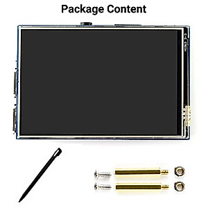 Waveshare 3.5inch Resistive Touch Display, Compatible with Raspberry Pi 5/4B/3B/Zero/Zero W/Zero 2W/Pico/Pico W/Pico WH, 480×320, IPS Screen, SPI