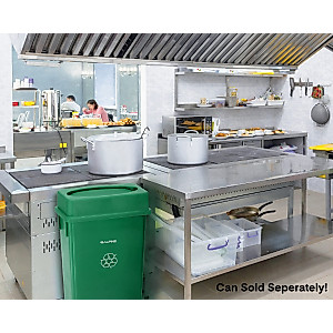 Alpine 23 Gallon Slim Trash/Recycling BIN Swing LID Green