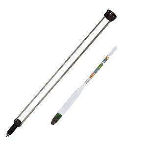Wine Beer Testing Kit/Fermtech Beer Hydrometer and Test Jar/Thief All in One. Test Kit Deluxe by Fermtech