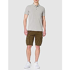 Superdry Mens Organic Cotton Short Sleeve Pique Polo Shirt Mid Marl Size XL