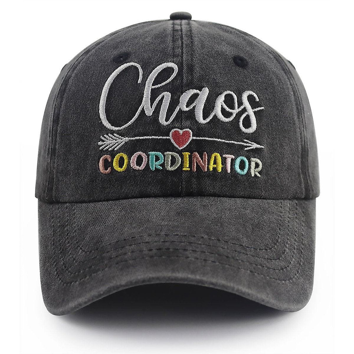 Chaos Coordinator Gifts for Women, Thank You Gifts Hat, Adjustable Embroidered Washed Cotton Boss Lady Baseball Cap, Birthday Christmas Appreciation Gift for Coworkers Office Manager Teachers Nurse