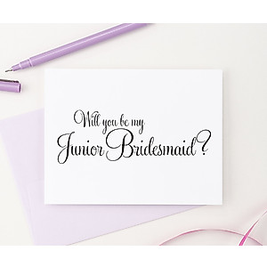 Will You Be My Junior Bridesmaid Card, Proposal Card, 1 greeting card with envelope
