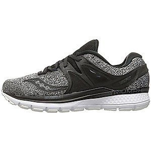 Saucony Women's Triumph ISO 3 LR Running Shoe, Grey/Black, 6.5 M US