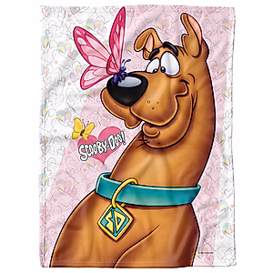 LOGOVISION Scooby Doo Lightweight Baby Blanket, 30"X40", Butterfly Unisex for Infants Girls & Boys