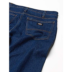 Dickies mens Active Waist 5-pocket Flex Performance Pants Jeans, Rinsed Indigo Blue, 36W x 30L US