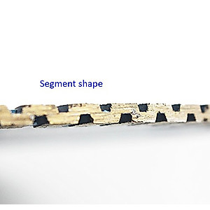 JDK1801C 6 Inch Dry Cutting Granite of Continuous Rim Diamond Saw Blade with 7/8 Inch Arbor