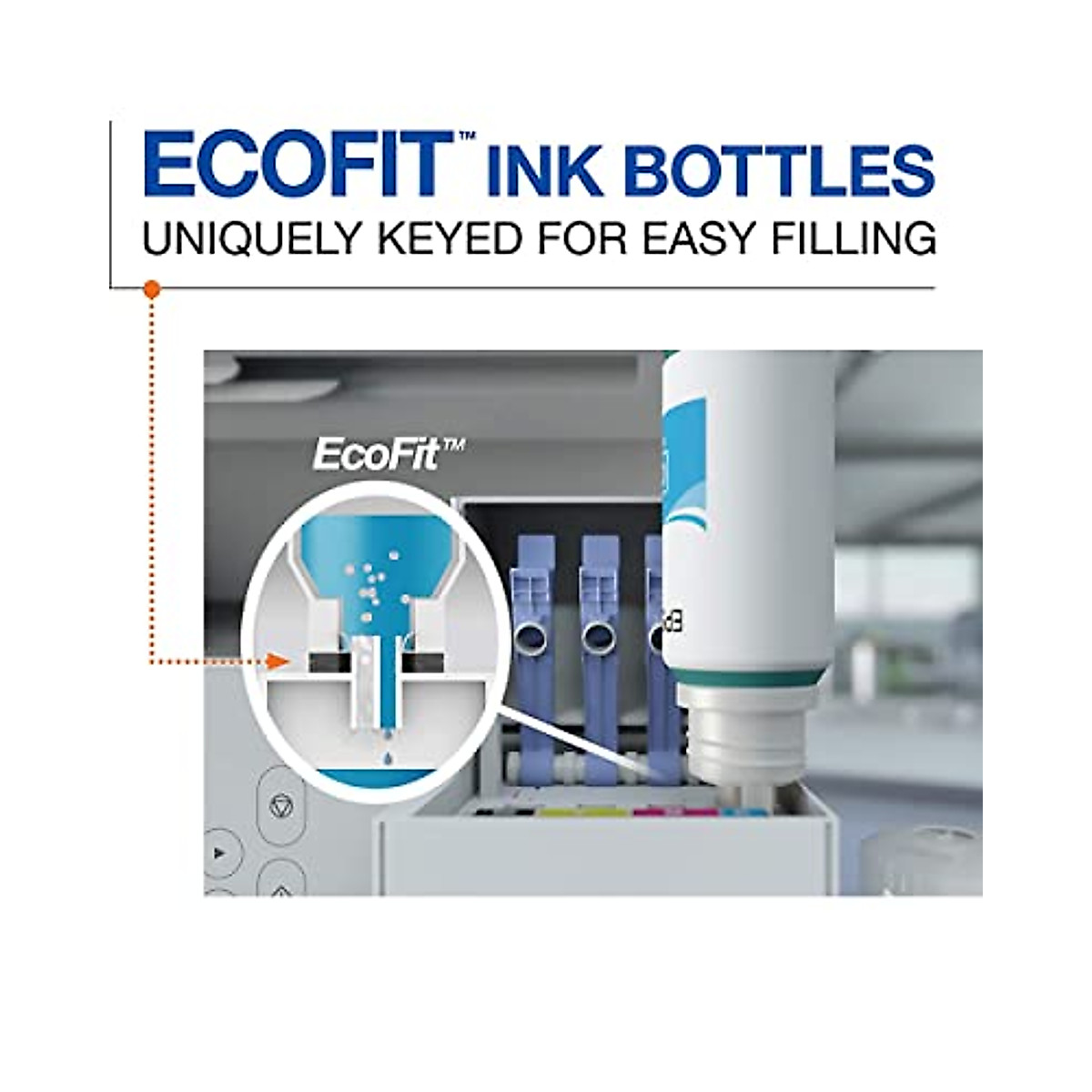 Hyliter T502 502 Ink Refill Bottles High Capacity for Ecotank ET2760 ET-4760 ET2720 ET-2750 ET-2850 ET-15000 ET-3850 ET-3750 ET-4850 ET-3830 Printer (4 Pack)