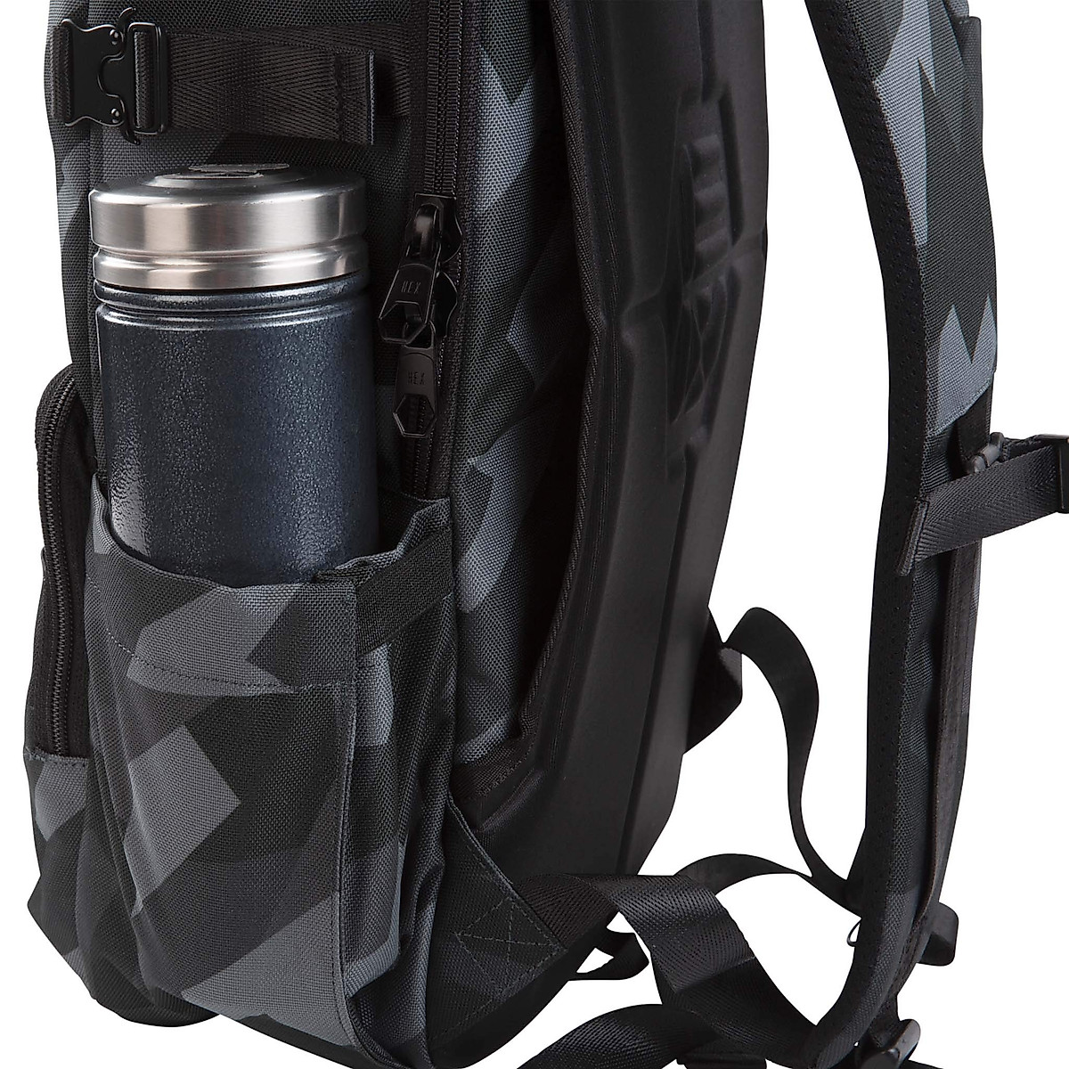 HEX Technical Water Resistant Backpack with Wireless Charger Pocket fits up to 16" Laptop