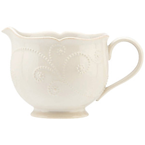 Lenox French Perle Sauce Pitcher, White -