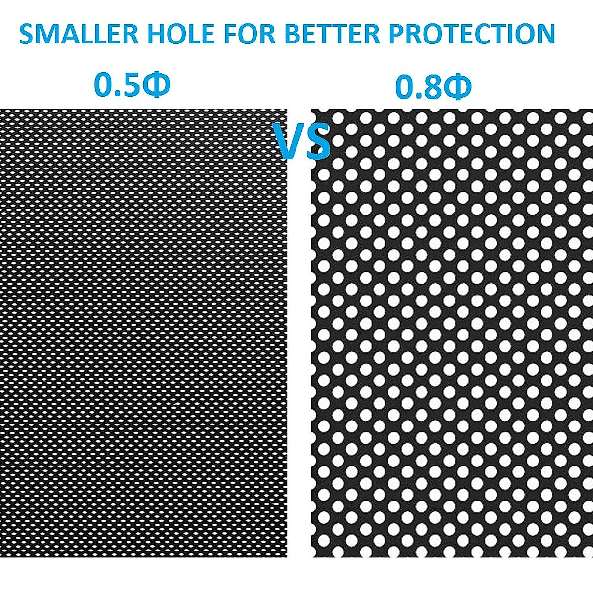 120mm Fan Dust Filter Mesh 4.72inch Magnetic Frame PVC PC Computer Case Fan Dust Mesh Cover Grills Black 5-Pack