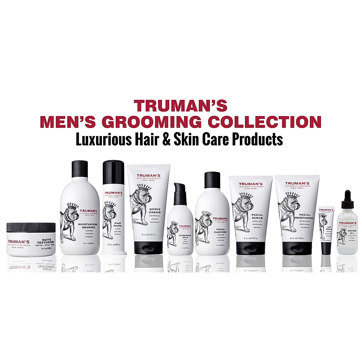Truman's Gentlemen's Groomers - Men's Facial Moisturizer - Fixes Dry Skin, Rich in Vitamin B to Reduce Inflammation, Cooling Eucalyptus oil 4oz
