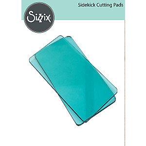 Sizzix Sidekick Starter Kit 661770 Portable Manual Die Cutting & 661769 Sidekick Cutting Pads, 1 Pair, Aqua, One Size