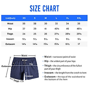 maamgic Mens Running Shorts, Soft 5" Gym Short with Zip Pockets, Quick Dry Workout Athletic Shorts for Men Black Large